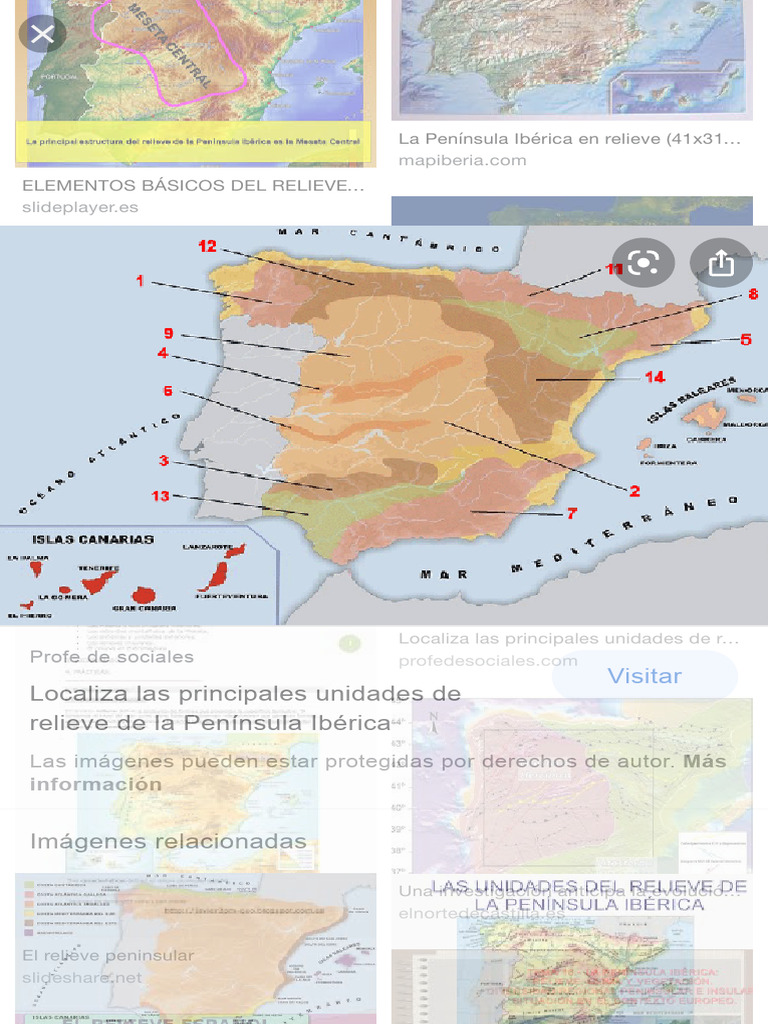 peninsula iberica relieve - Búsqueda de Google | PDF