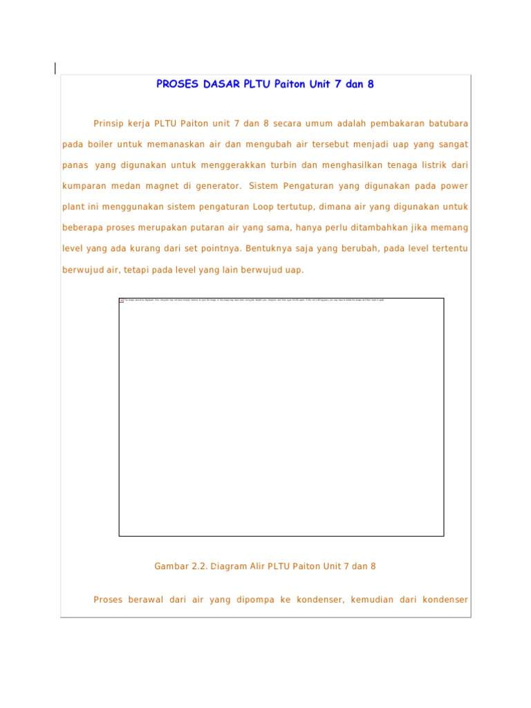 Proses Dasar Pltu Paiton Unit 7 Dan 8 | PDF | Teknologi & Rekayasa