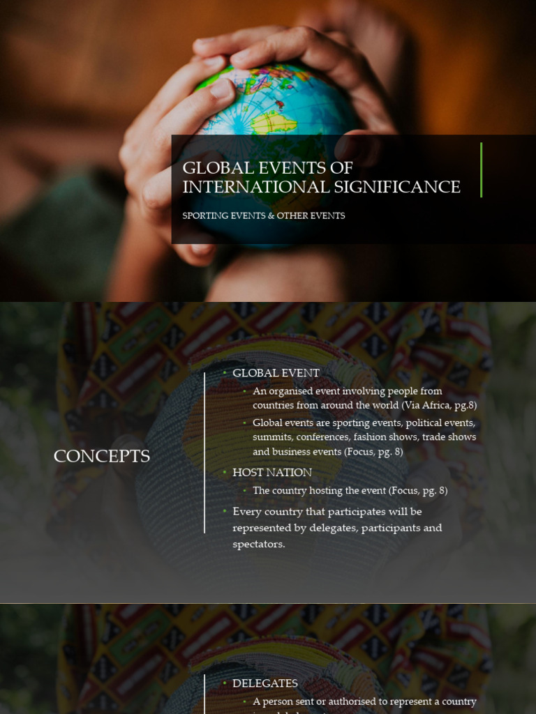 Global Events Impacting International Tourism | PDF | Tourism | Fiscal ...