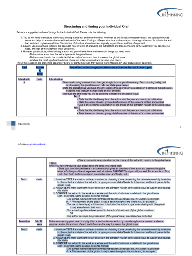 Structuring and Timing Your Io | PDF