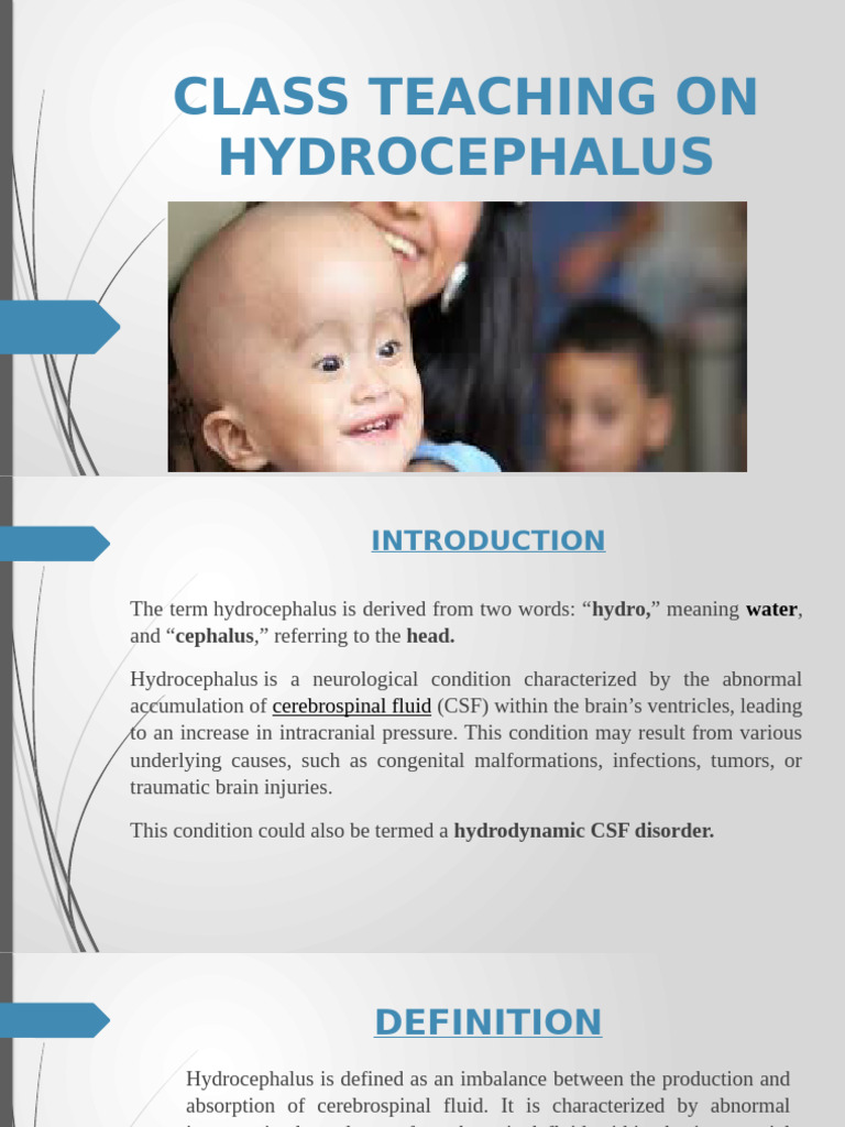 hydrocephalus | PDF | Cerebrospinal Fluid | Diseases And Disorders