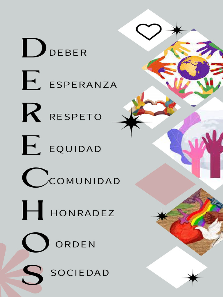 Acróstico de los Derechos Humanos | PDF