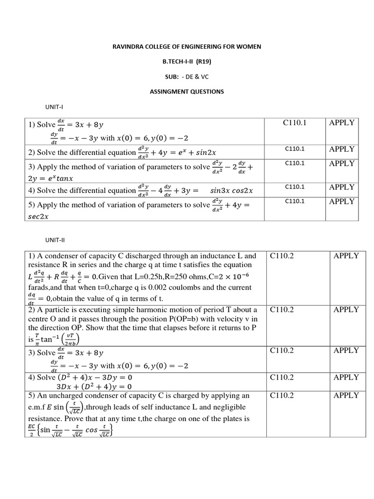 Assing i II Devc | PDF | Equations | Mathematical Objects