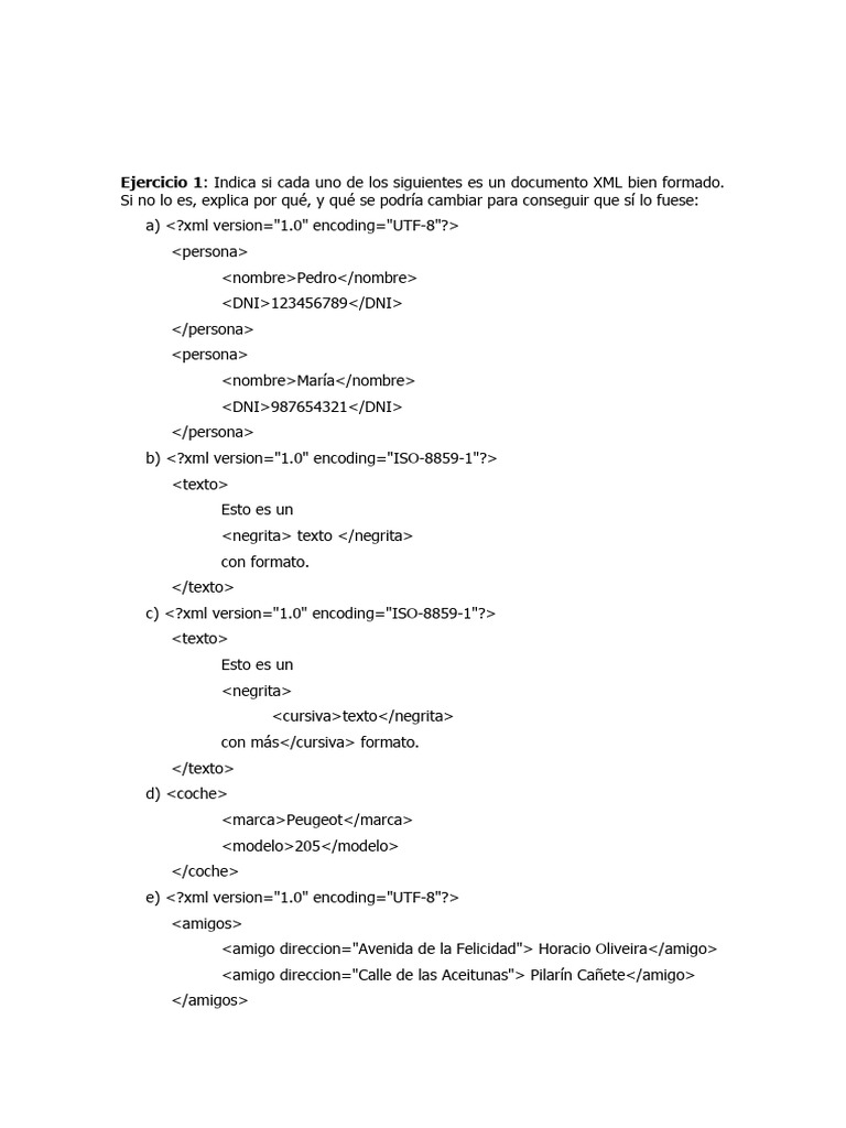 Hoja 1 XML | PDF | Xml | Archivo de computadora