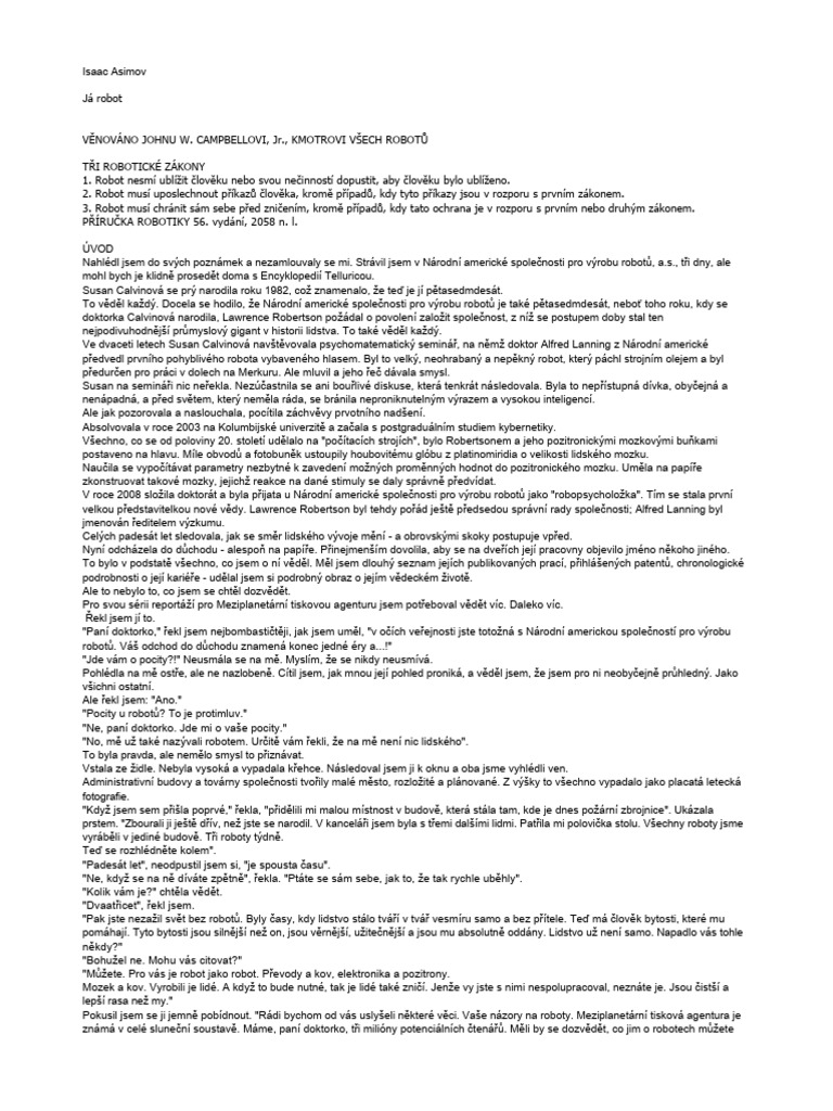 Asimov, Já, Robot | PDF
