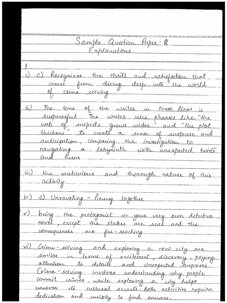 Sample 8 (Explanations) | PDF