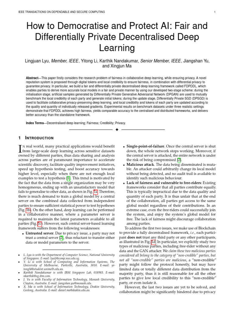 Decentralised Deep | PDF | Deep Learning | Public Key Cryptography