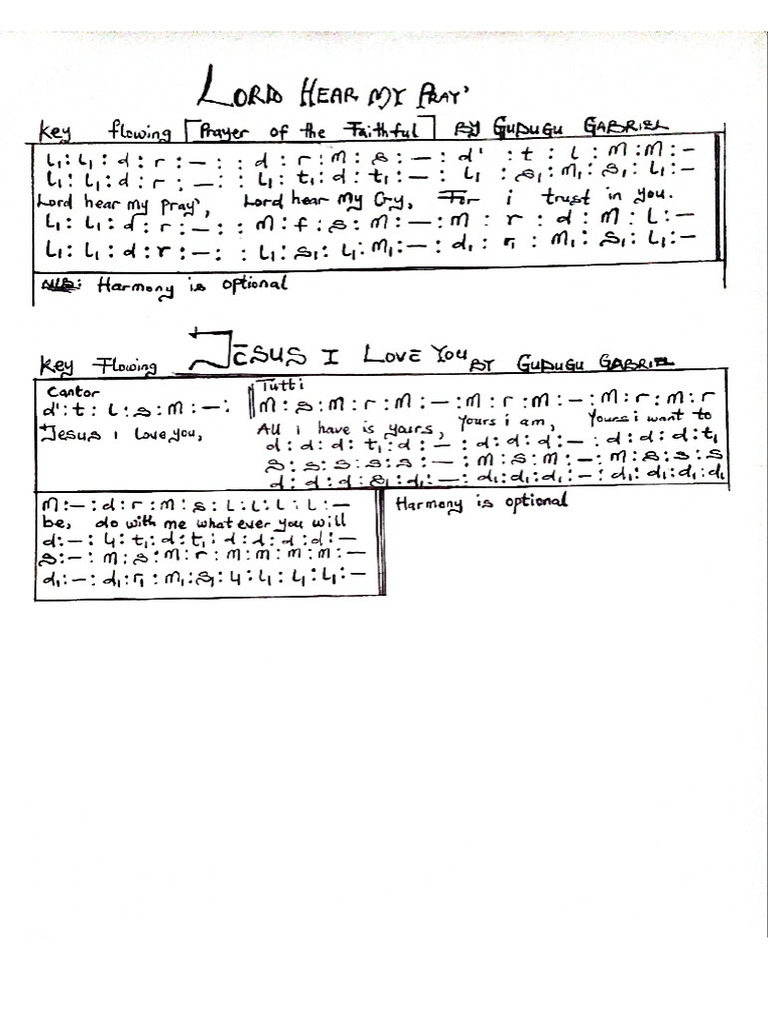 Lord hear my prayer | PDF