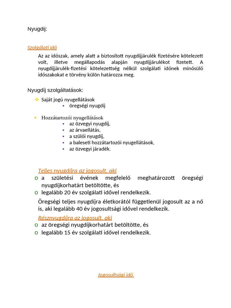 Nyugdij | PDF