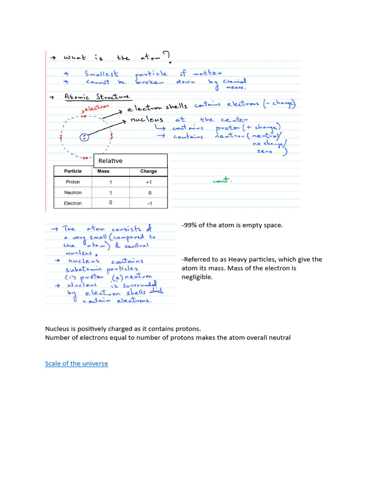 Chem Atomic structure | PDF | Isotope | Atoms