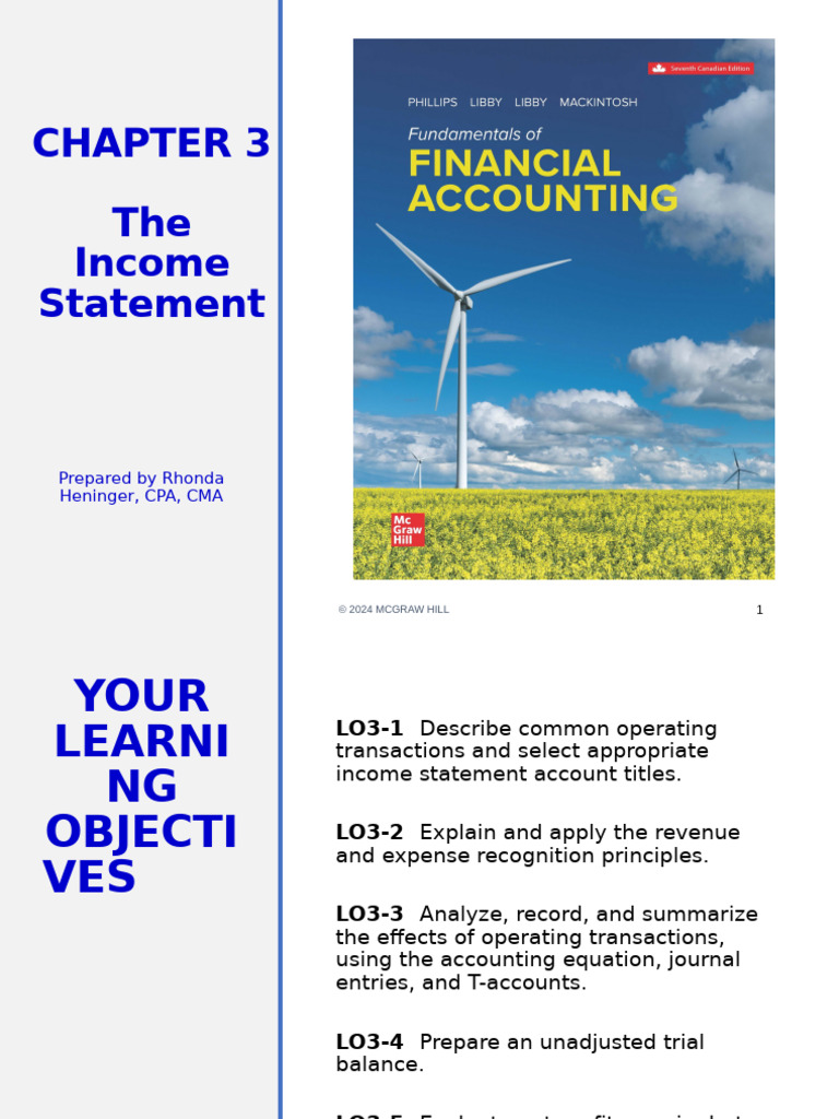 Phillips7ce PPT Ch03 | PDF | Debits And Credits | Revenue