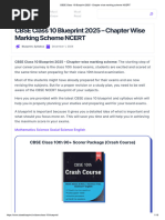 CBSE Class 10 Blueprint 2025 - Chapter Wise Marking Scheme NCERT | PDF ...