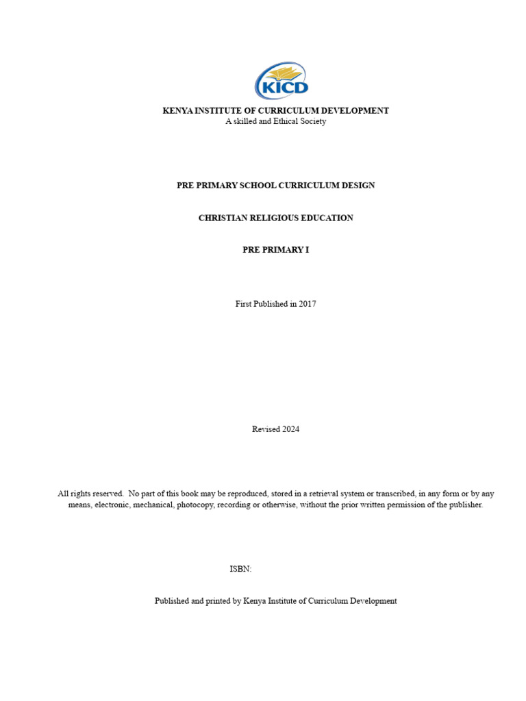 CRE PP1 APRIL 2024 - NoRestriction | PDF | Learning | Jesus