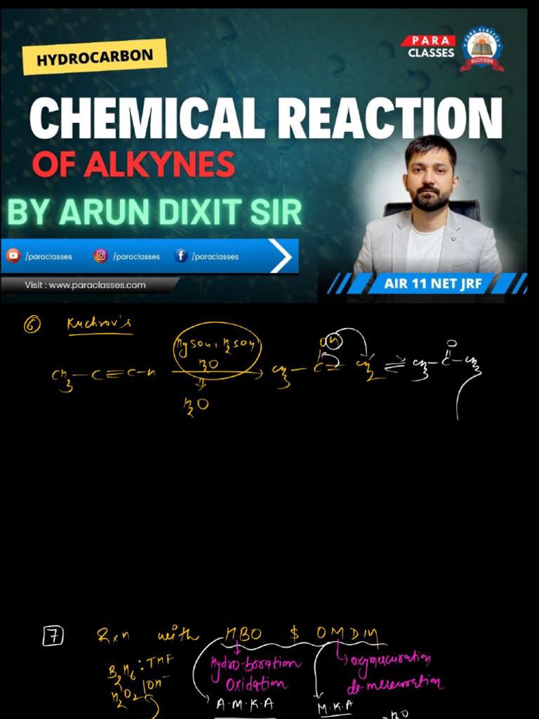 Chem Reaction Alkyne 2 Cw | PDF