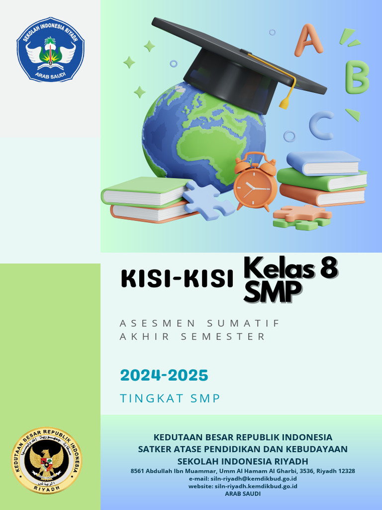 Kisi-kisi Kelas 8 SMP ASAS Ganjil SI Riyadh 2024-2025 | PDF