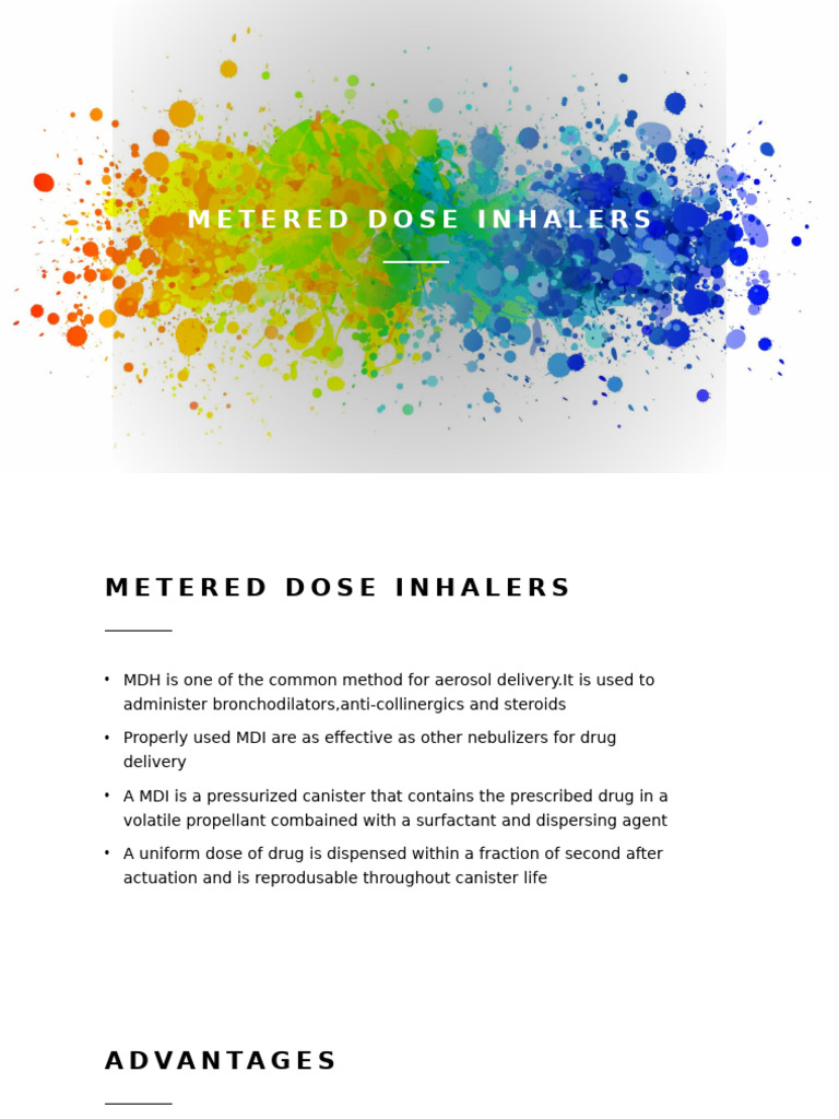 Metered Dose Inhalers | PDF