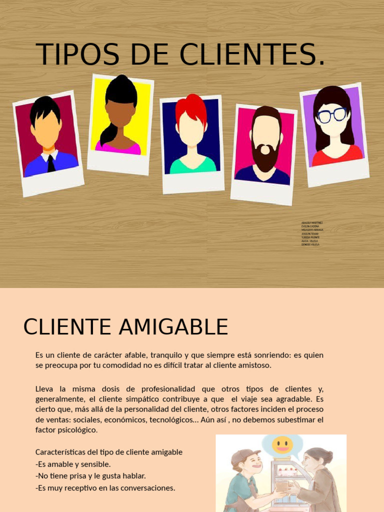 Exposicion Tipos de Clientes... | PDF | Cliente | Los consumidores