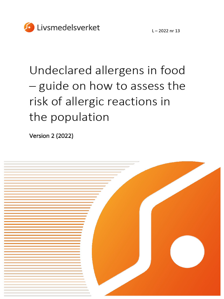 l-2022-nr-13-undeclared-allergens-in-food-risk-assessment-guide | PDF ...