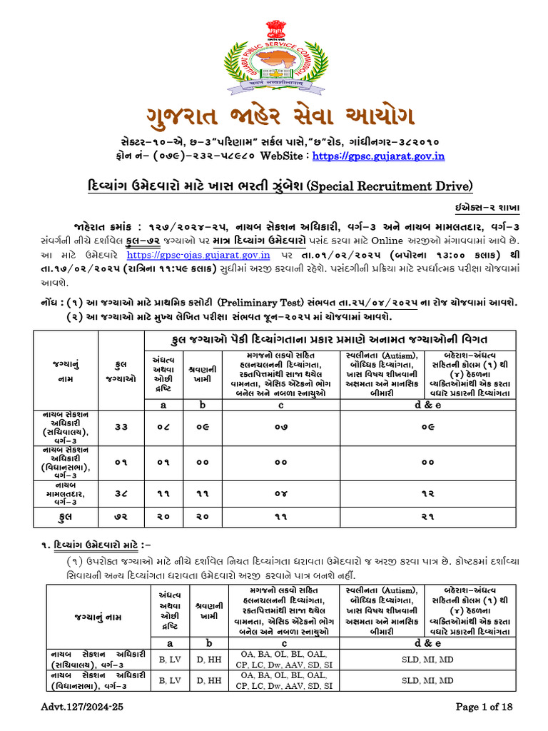 GPSC 202425 127 | PDF