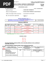 Rotation Chart KPSC | PDF | South Asia | Politics Of India