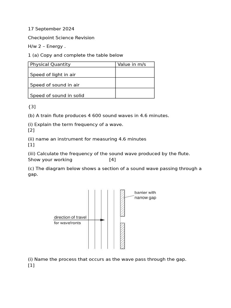Science Revision for Students | PDF