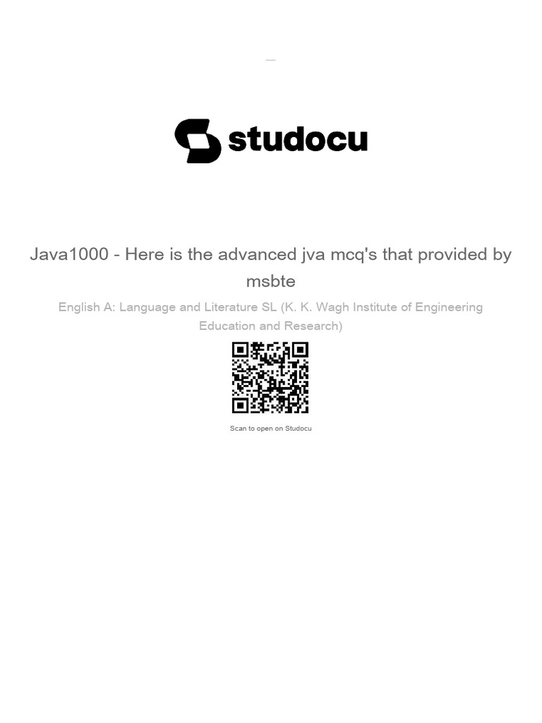 Ajp MCQ 1000 1 | PDF | Class (Computer Programming) | Database Transaction