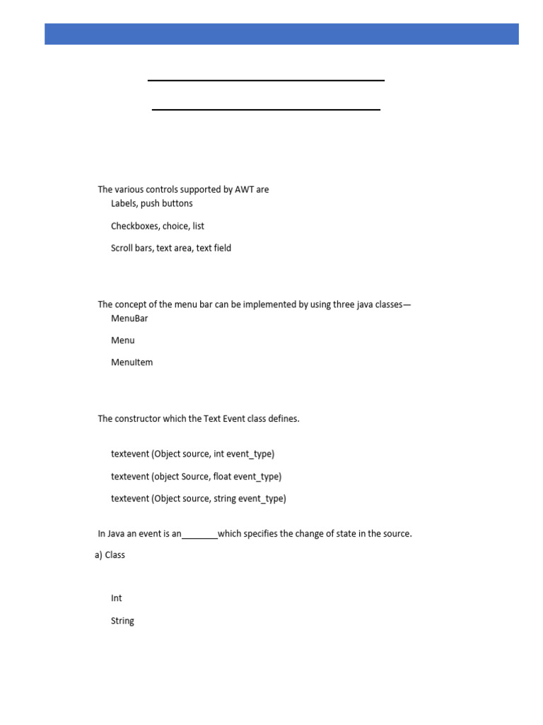 Ty Ajp MCQ QB 1-6 Chapters | PDF | Constructor (Object Oriented Programming) | Programming