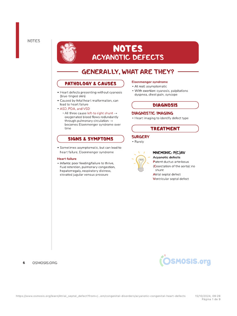 Atrial Septal Defect - Video, Anatomy & Definition - Osmosis | PDF ...