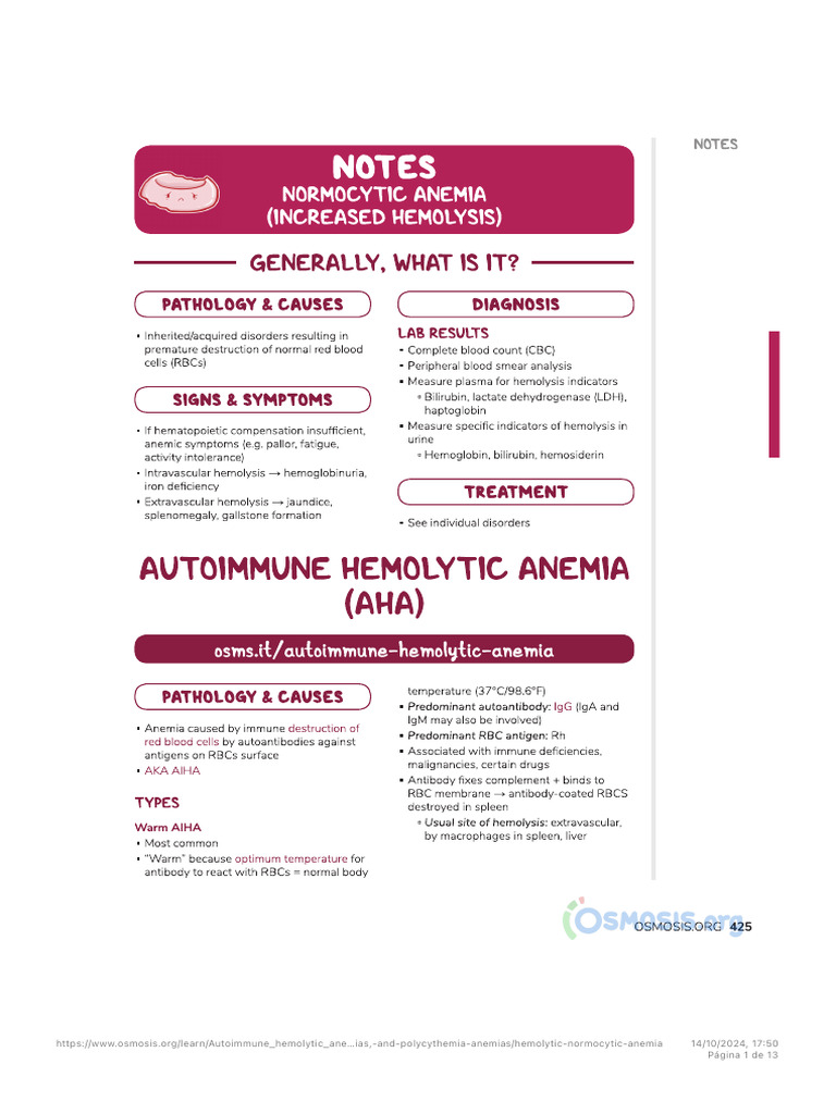 Understanding Normocytic Anemia | PDF | Human Diseases And Disorders ...