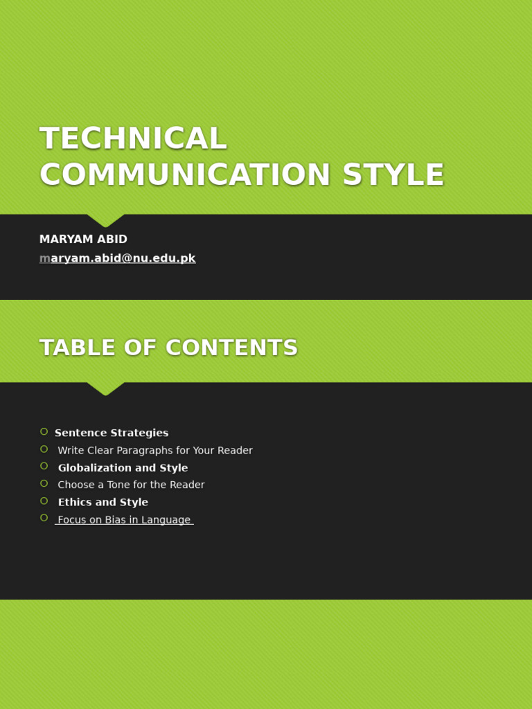 Effective Technical Communication Strategies | PDF | Subject (Grammar ...