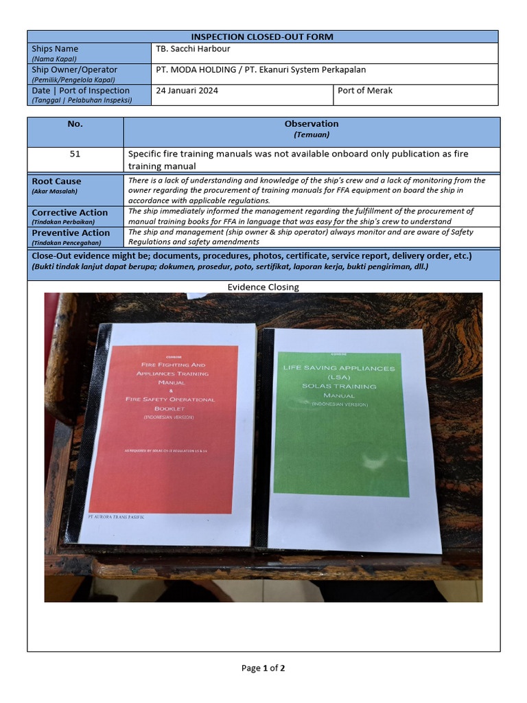 Close-Out-Form | PDF