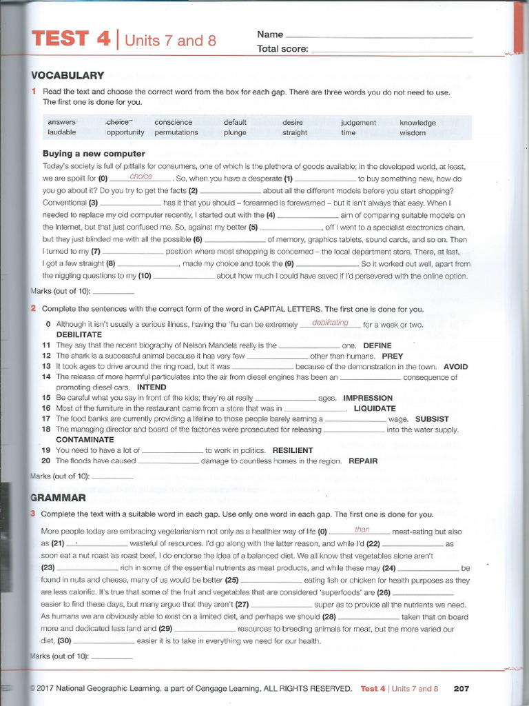 Revision Tests 4 - 5-6 | PDF