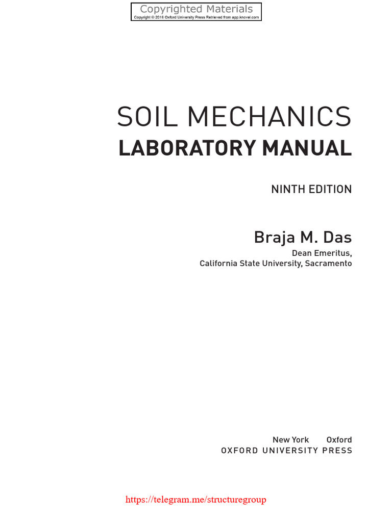 Soil Mechanics Laboratory Manual 9th | PDF | International System Of ...