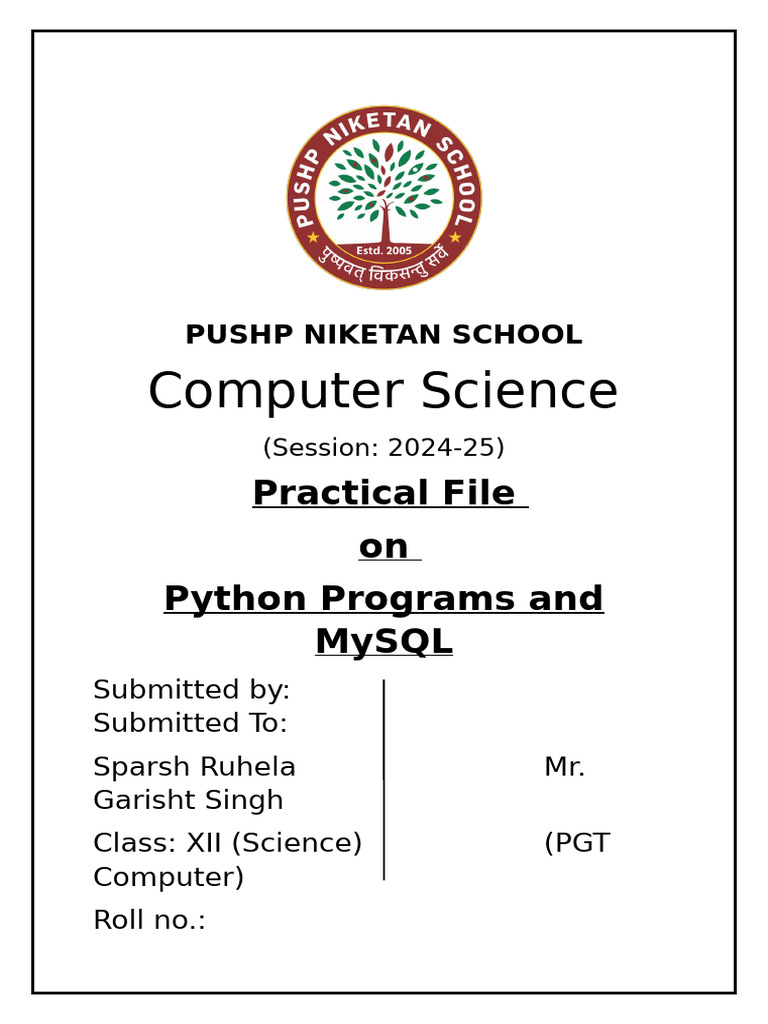 Sparsh Project Chem File | PDF