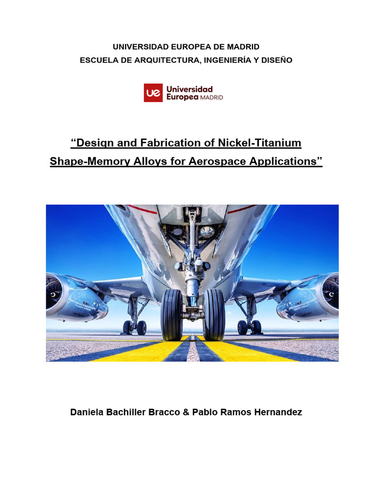 Design and Fabrication of Nickel-Titanium Shape-Memory Alloys For ...