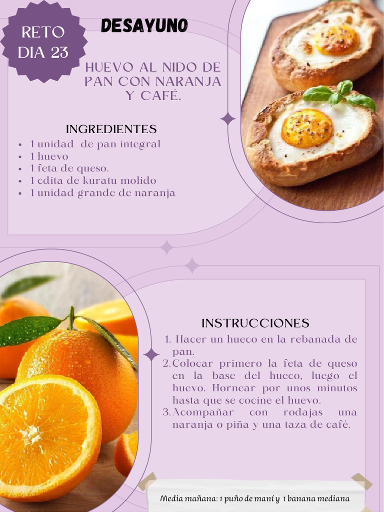 Reto Dia 23 | PDF | ensalada | Alimentos