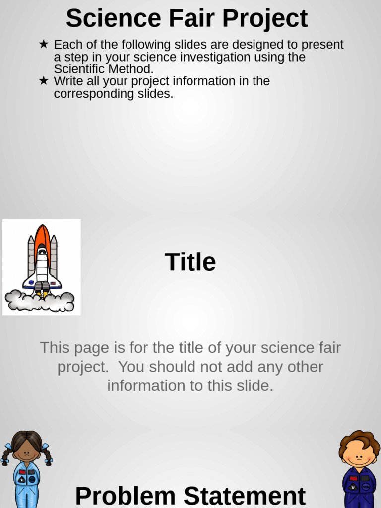 _Science Fair Presentation Template | PDF | Experiment | Hypothesis