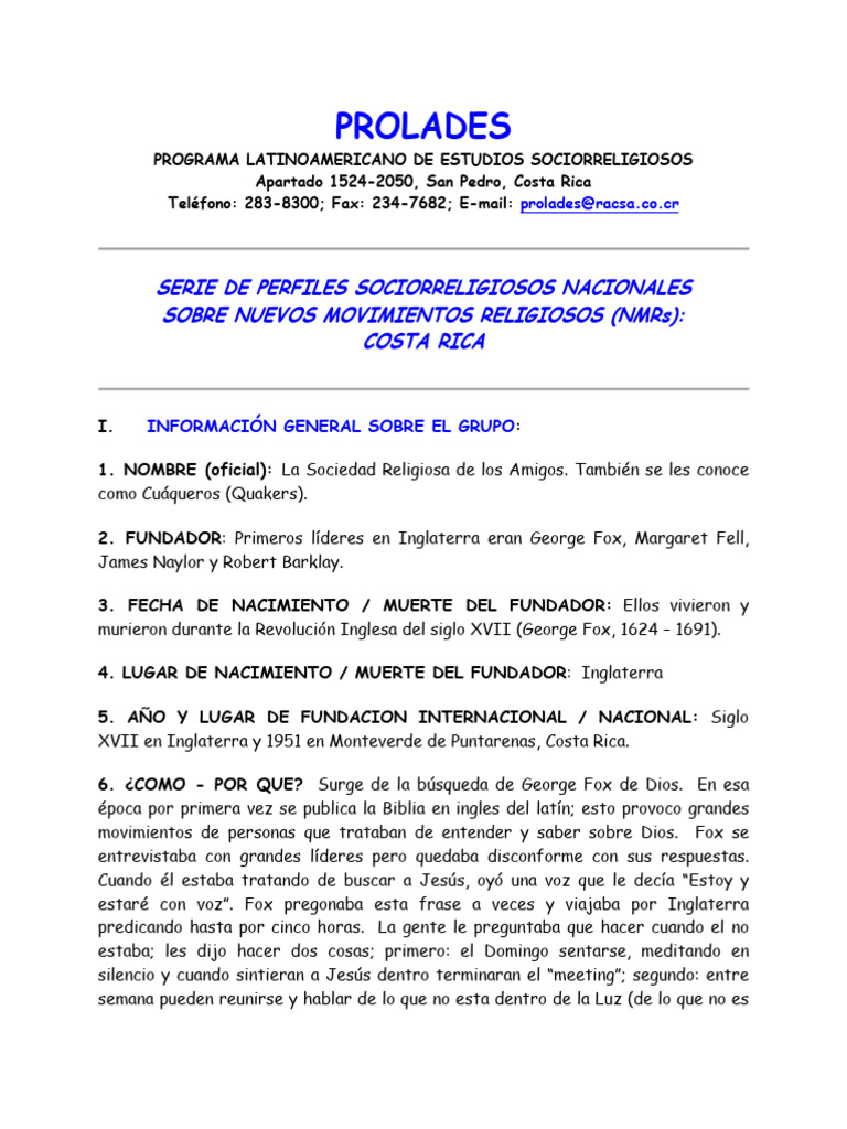 Cuaqueros | PDF | Cuáqueros