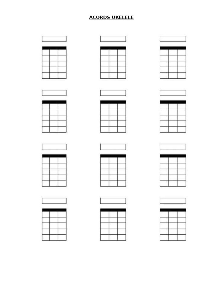 Acordes Ukelele | PDF