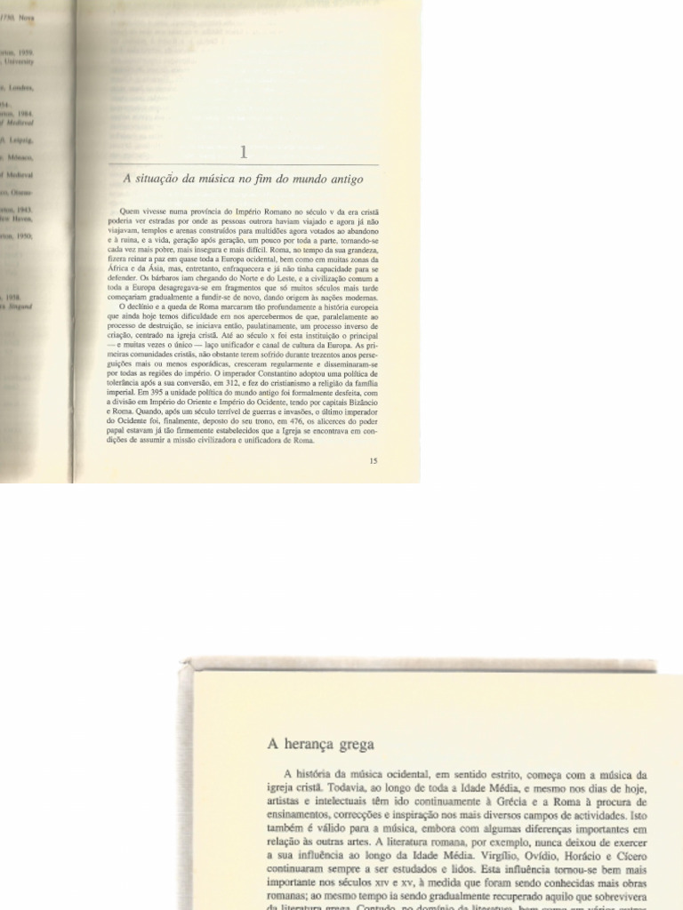 Música Nas Civilizações Grega e Romana - Grout - Palisca | PDF