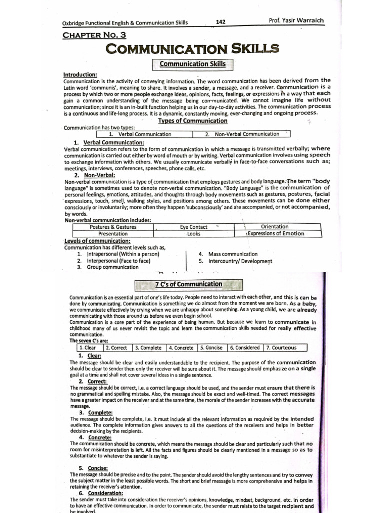 Communication Skill .... | PDF