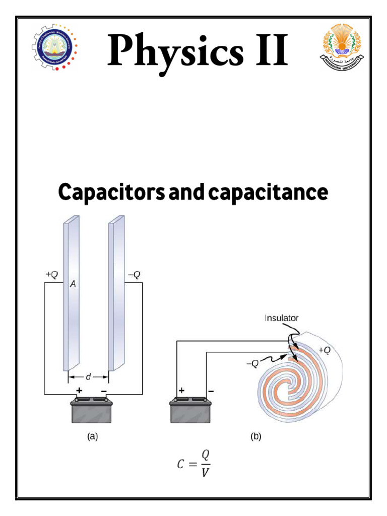 Understanding Capacitors in Physics II | PDF | Capacitor | Capacitance