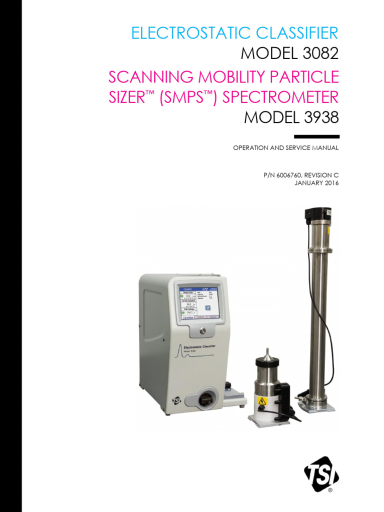 TSI Electrostatic Classifier Model 3082 Scanning Mobility Particle ...