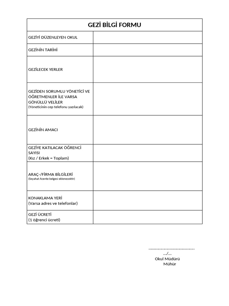 13 - Gezi Planı | PDF