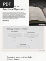 HSC 12th Physics Rotational Dynamics Notes | PDF