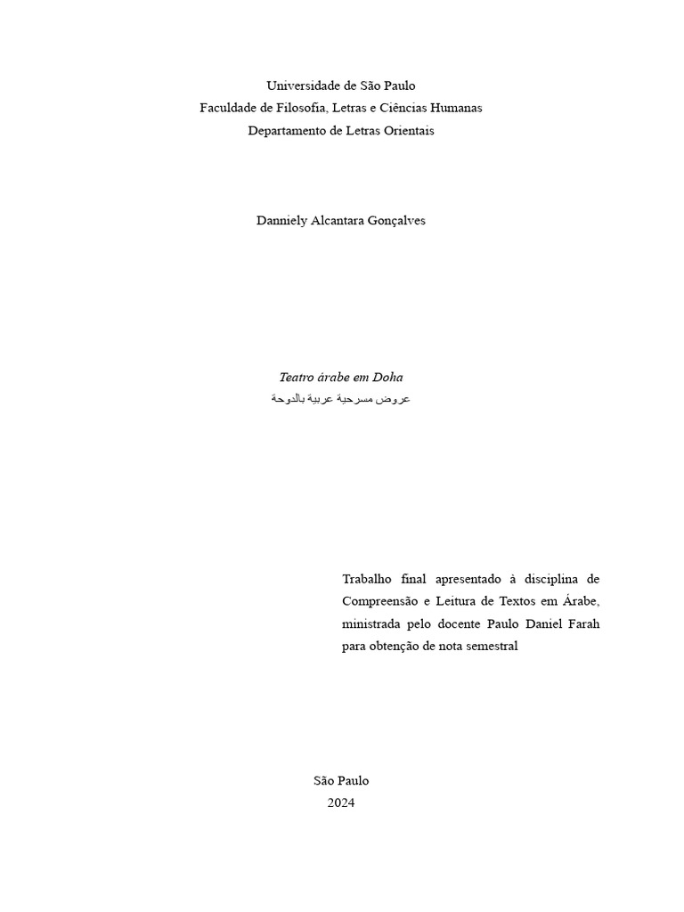 Compreensão - Trabalho Final | PDF