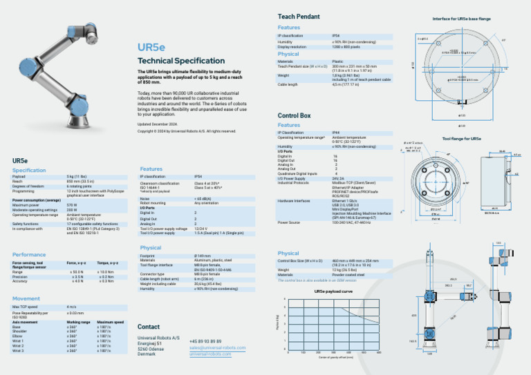 ur5e_e-series_datasheets_web | PDF | Computer Engineering | Computing