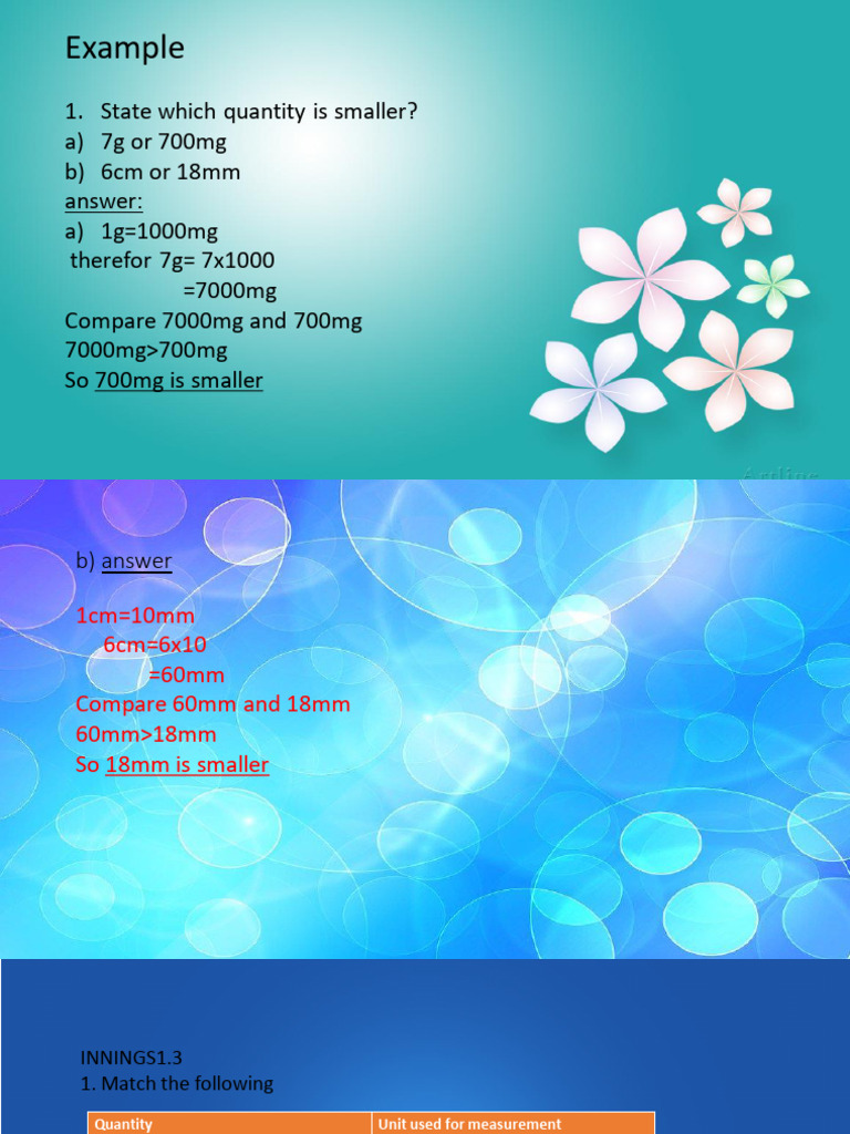 Measurement Conversion Exercises | PDF