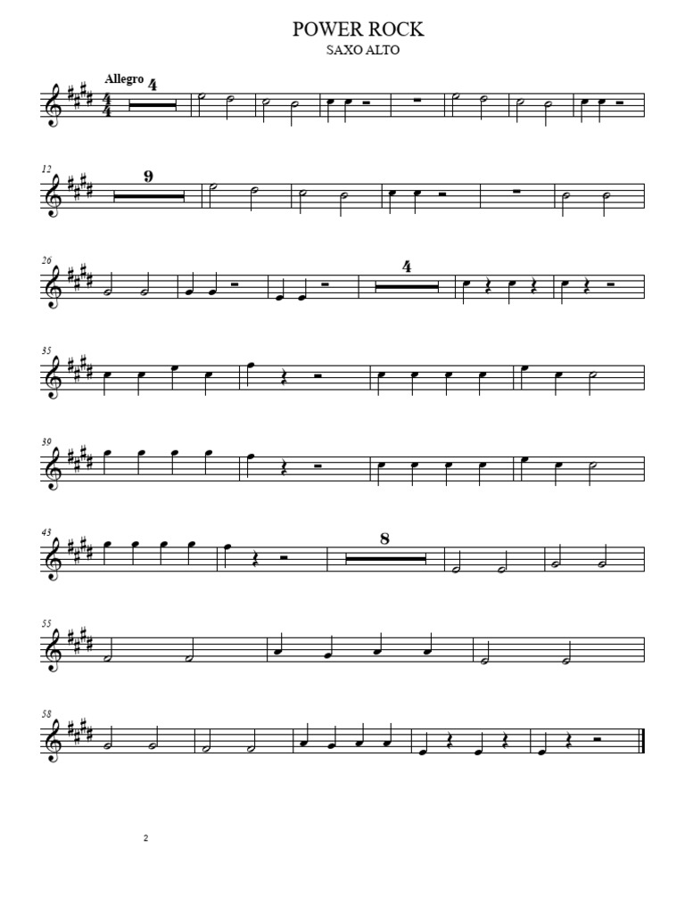 Power Rock Saxo Alto | PDF