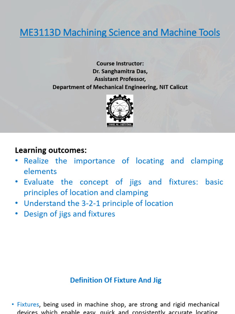 Jigs and Fixtures - 1 | PDF | Machining | Tools